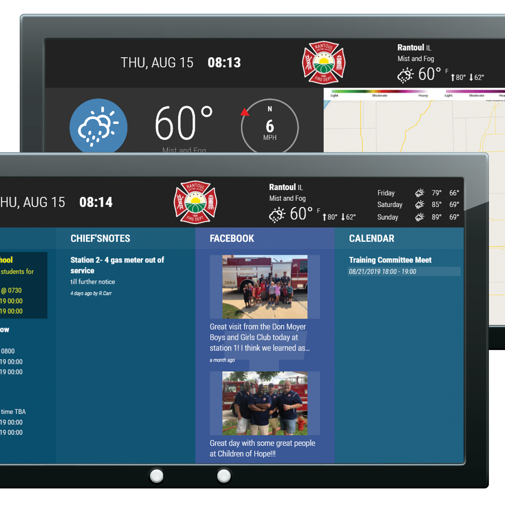 Digital Signage - Fire Department & EMS Agency Dashboards