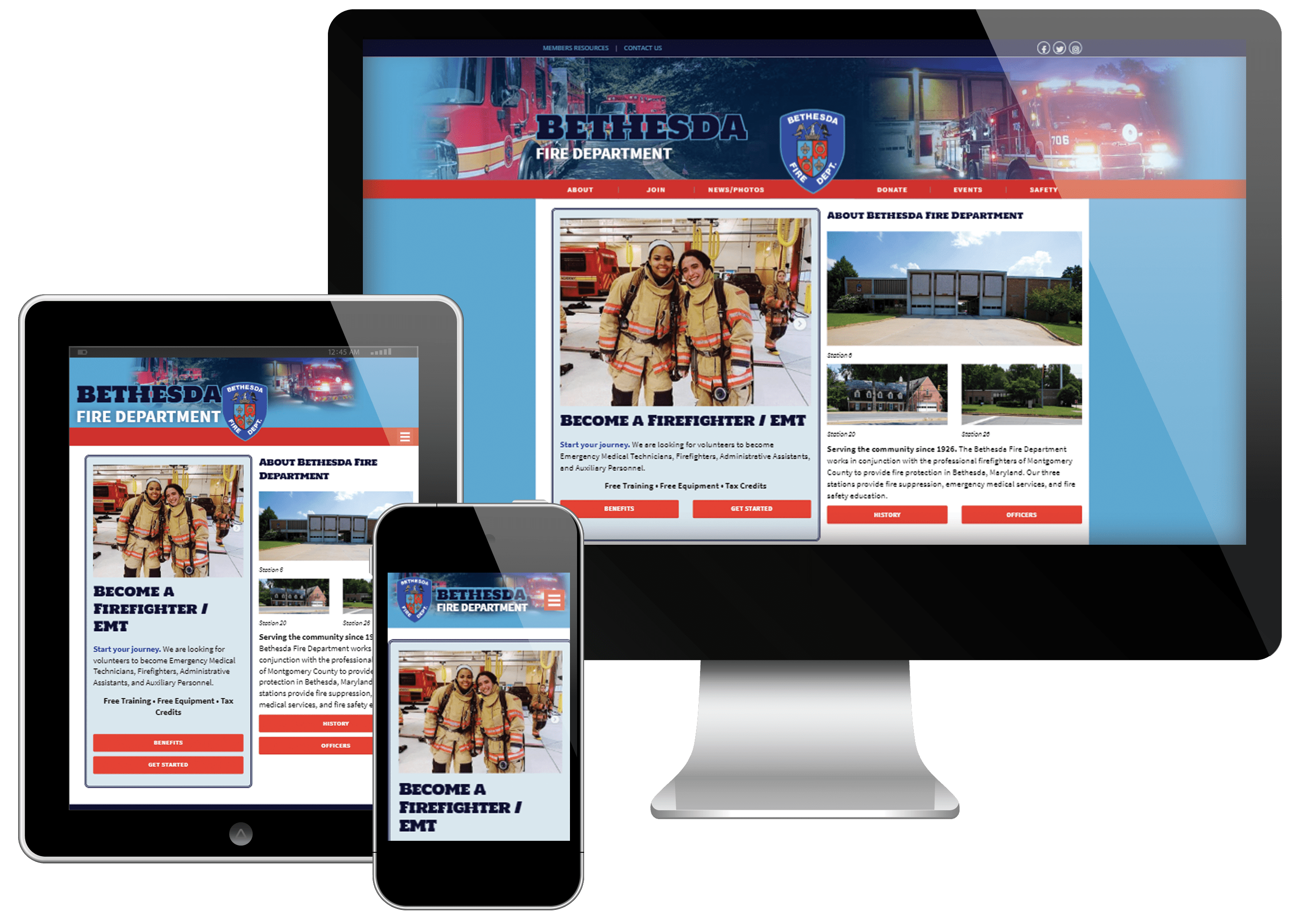 Featured Website Launch: Bethesda Fire Department (Maryland) - First ...