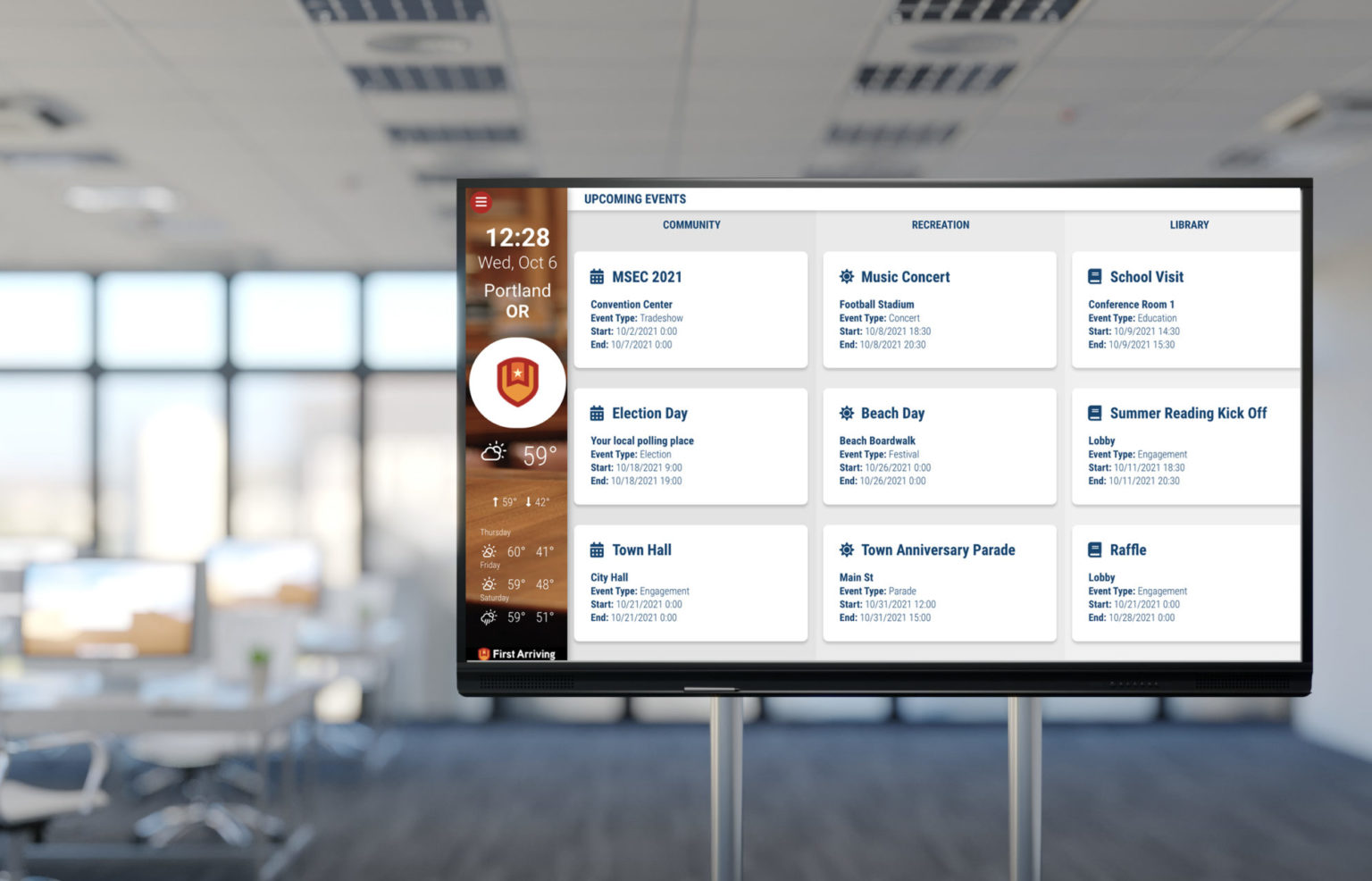 Live Demo: First Arriving Dashboards – The Digital Signage Solution for ...